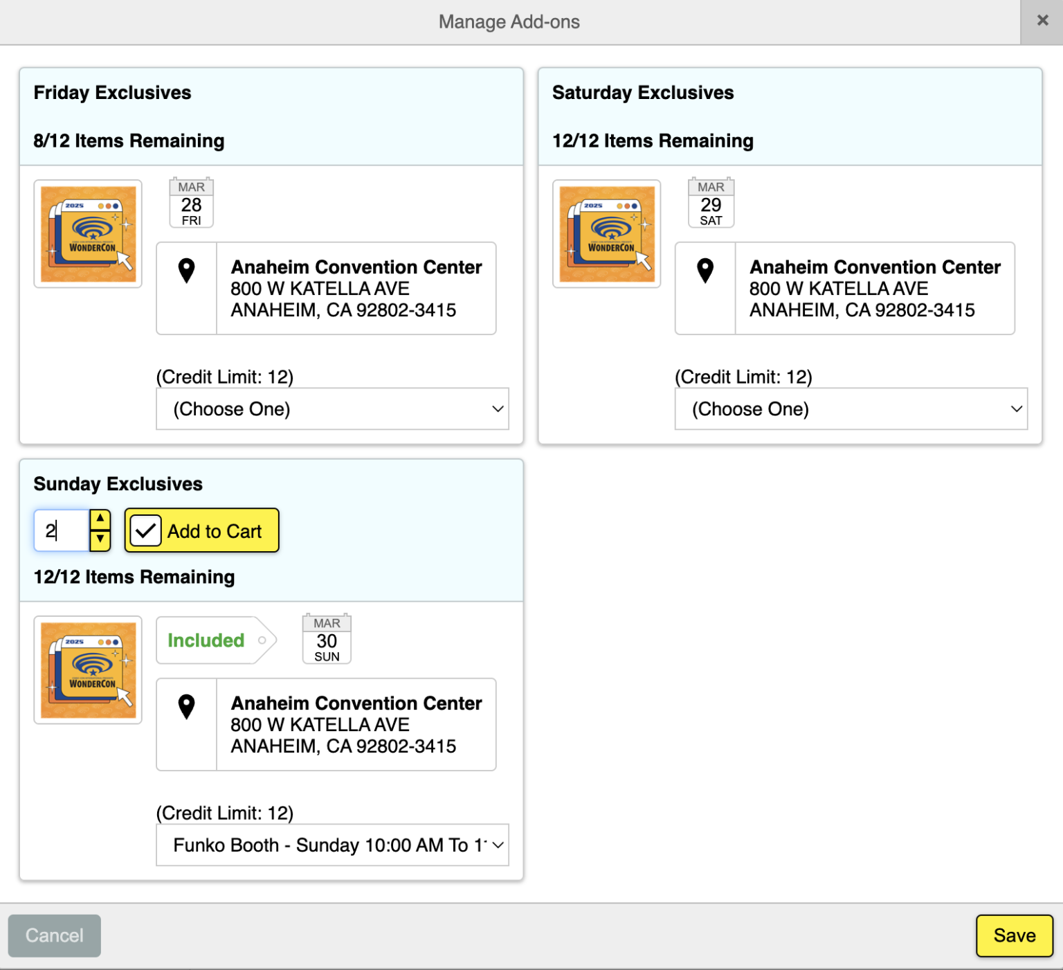 COMIC-CON And WonderCon EXCLUSIVES PORTAL FAQ - Comic-Con International