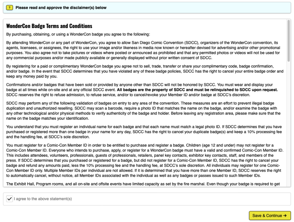 Professional Registration - WonderCon