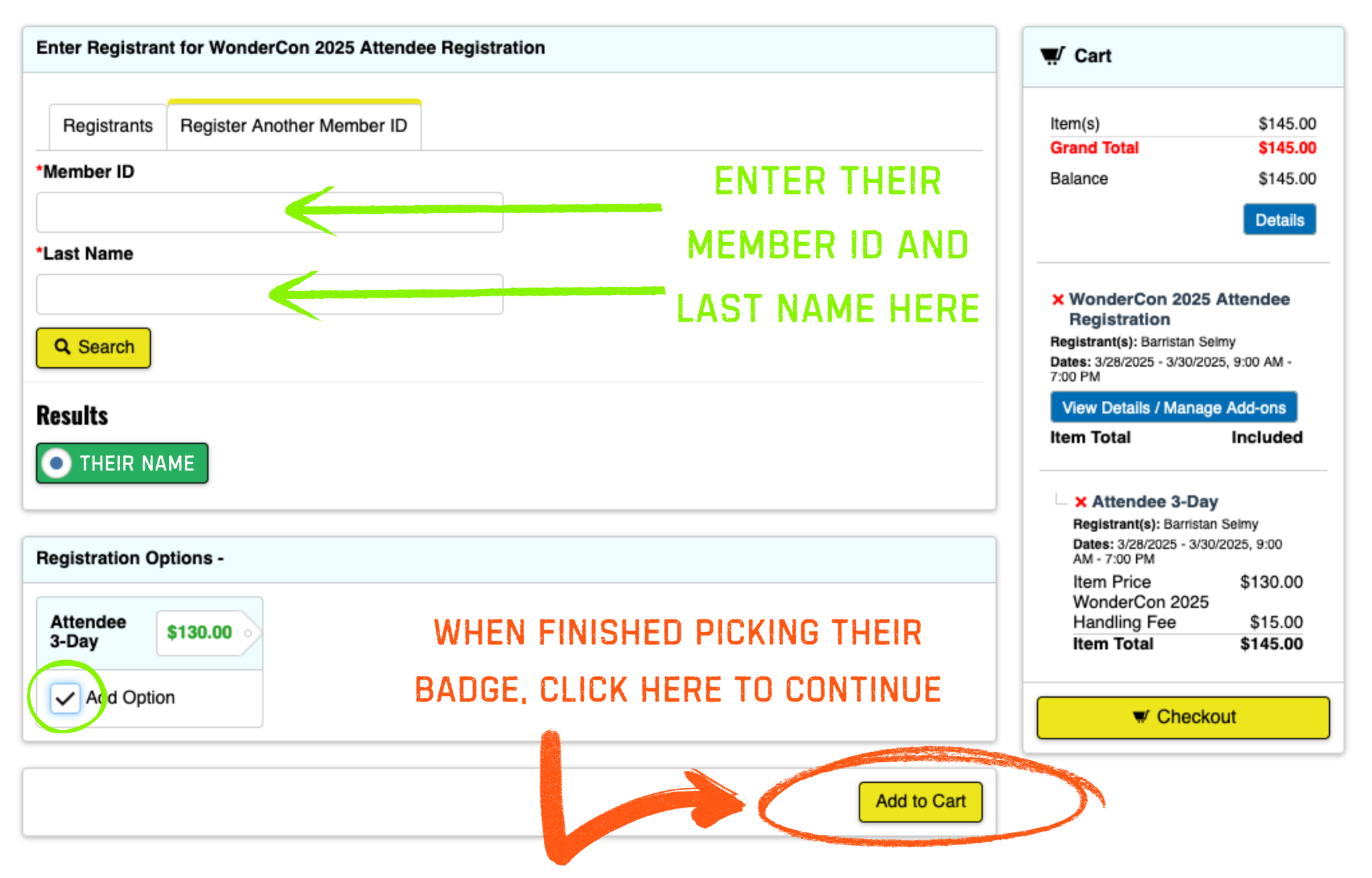 Attendee Badge Sale - WonderCon