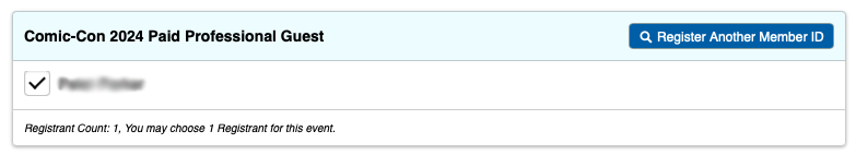 Professional Registration - Comic-Con